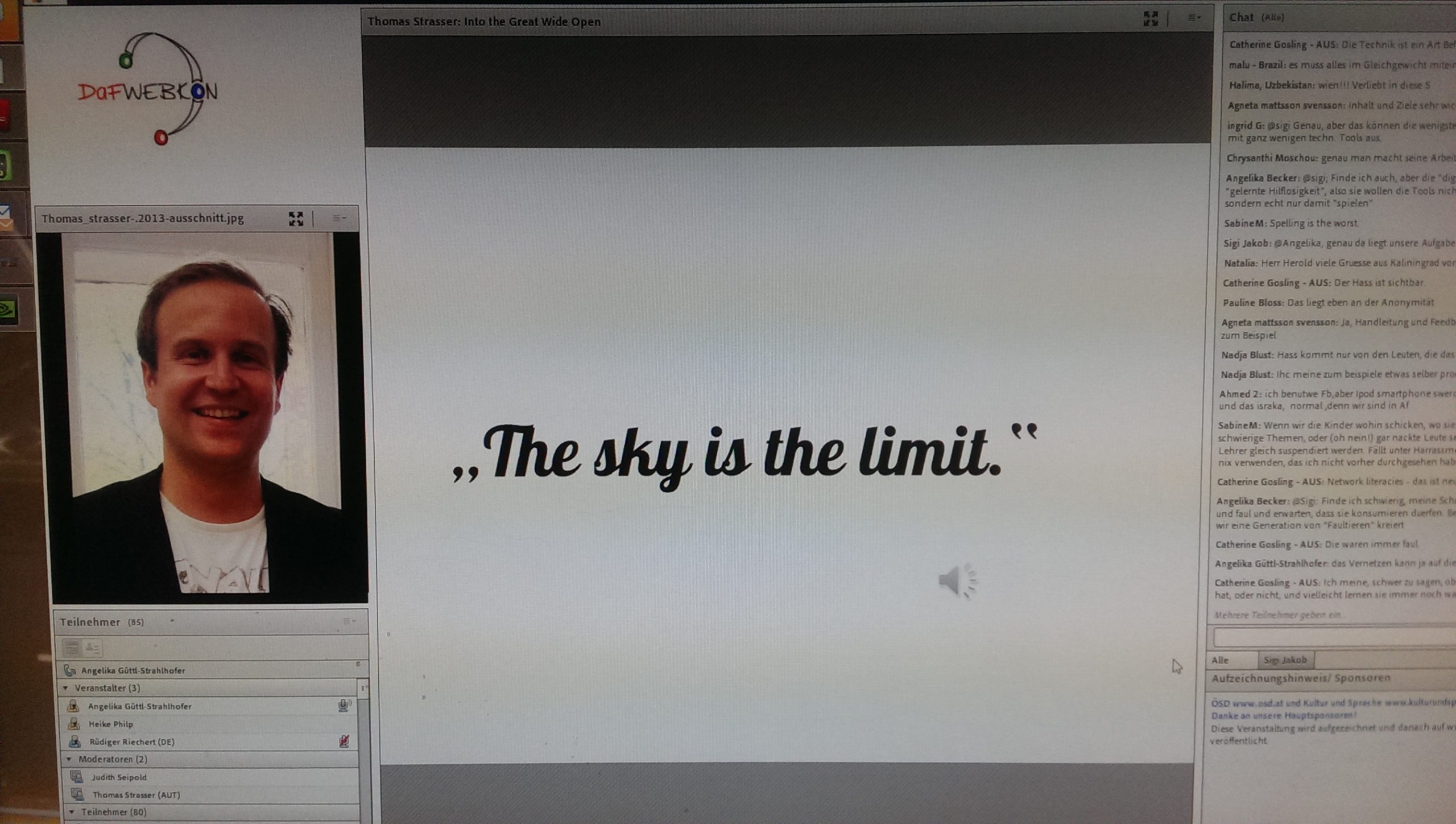 "Into the Great Wide Open. Wer zu weit offen ist, ist nicht ganz dicht ...